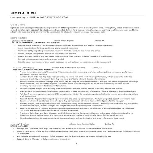 Kim's resume1 | DOCX