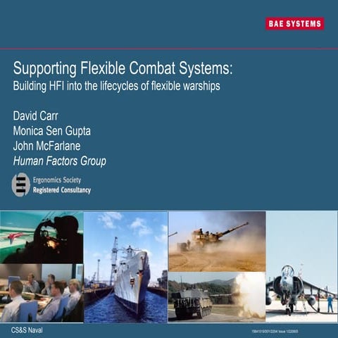 Supporting Flexible Combat Systems | PPS
