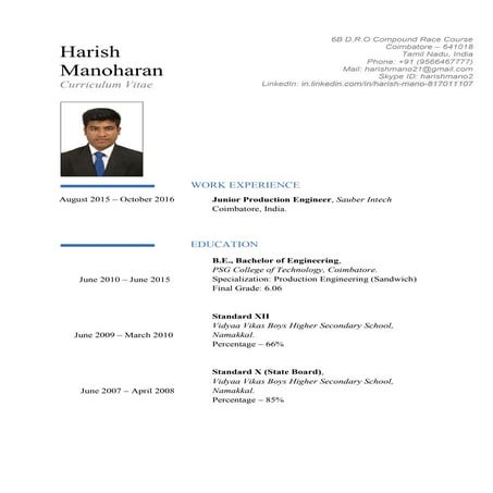 CURRICULUM VITAE_modified | PDF