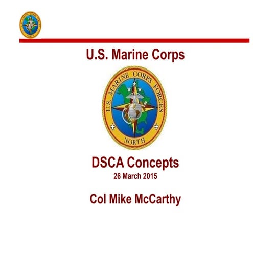 USMC DSCA Concepts Brief 26 Mar 2015 | PDF
