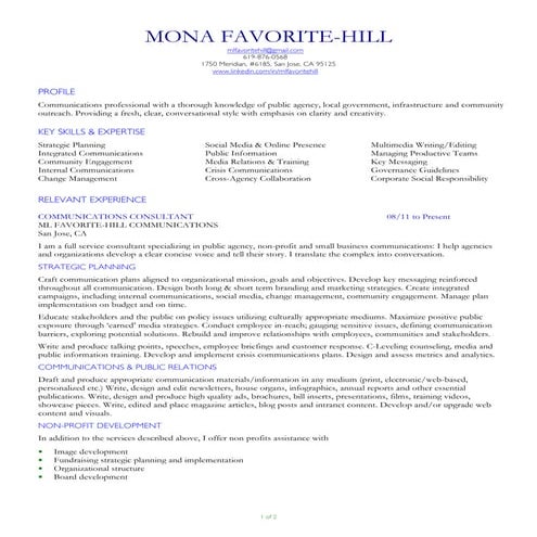 Michelle updated resume 7-9-15 | DOCX