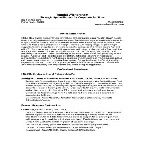 Mike Cilano resume | DOC