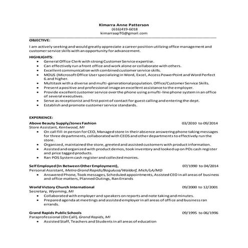 DC Resume | DOCX