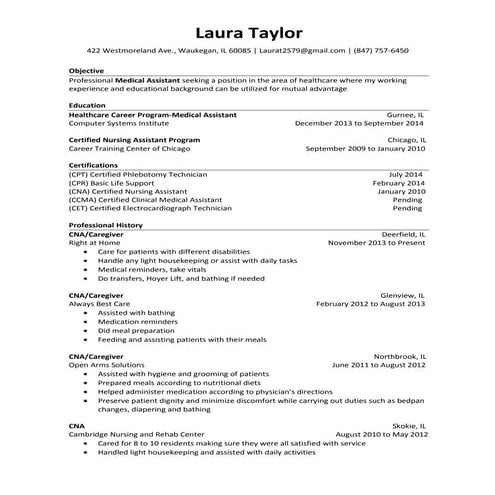 Taylor, Laura Resume | DOC