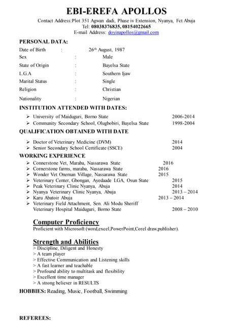 Siaw Godwin CV | PDF