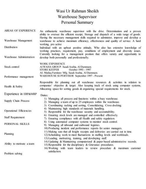 Store-Incharge-Resume | DOCX