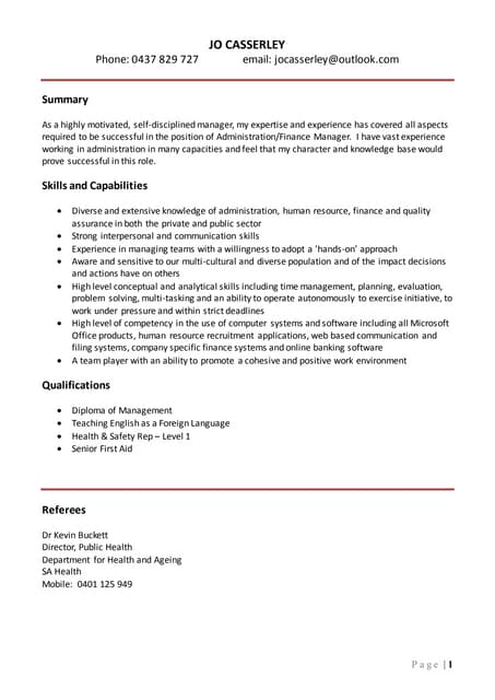 Masego Lekoko Resume | PDF