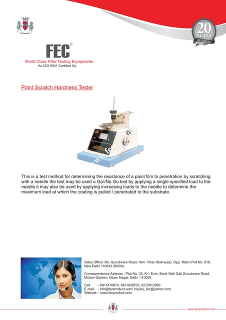 Testing/Manufacture/Pancil Scratch Hardness Hester | PDF