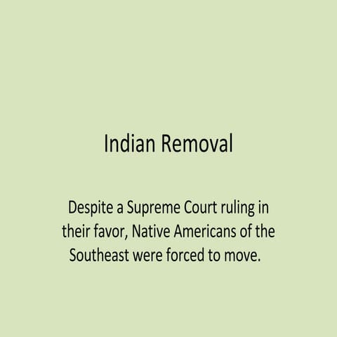 Presentation on the Trail of Tears | PPT