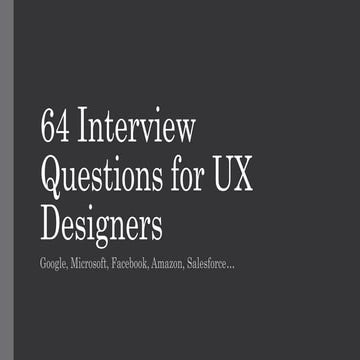 64 ux-design-interview-questions-bayux-160825225837 | PPT