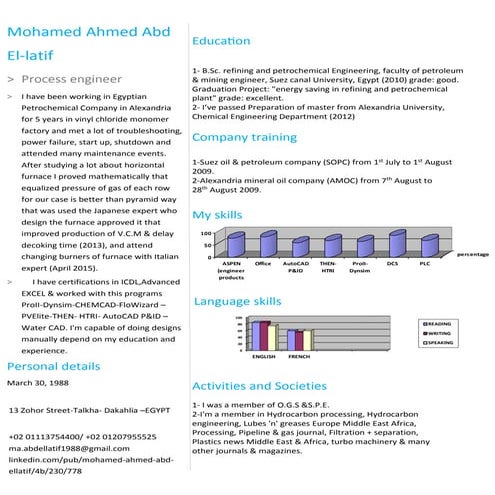 Process engineer | PDF