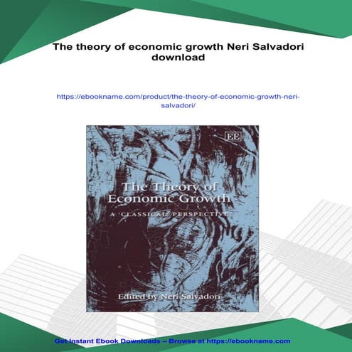 The theory of economic growth Neri Salvadori | PDF