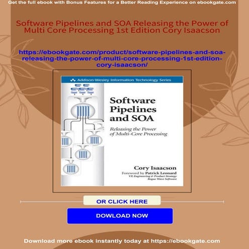 Full Download Software Pipelines and SOA Releasing the Power of Multi Core Processing 1st ...