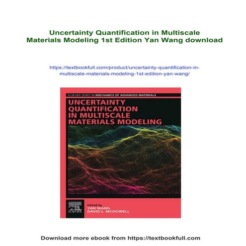 Uncertainty Quantification in Multiscale Materials Modeling 1st Edition Yan Wang | PDF