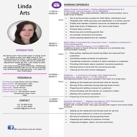 CV Linda New Style English | DOC
