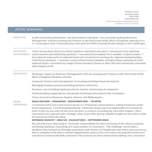 Susan mcdonald cv | DOCX