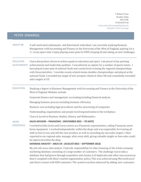 Scott Banner CV | PDF