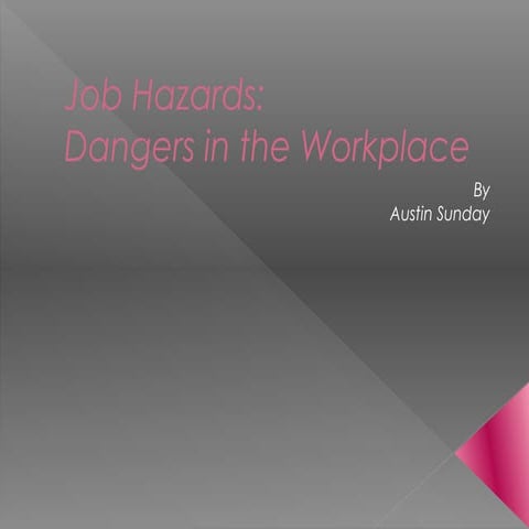 Hazards and risks | PPTX