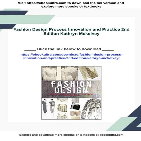 Fashion Design Process Innovation and Practice 2nd Edition Kathryn ...