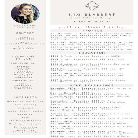 Kim Slabbert CV - grey UPDATED VERSION | PDF