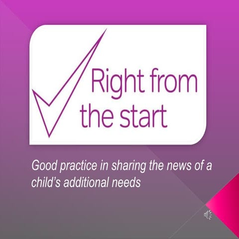 Right form the start josh FINAL | PPT