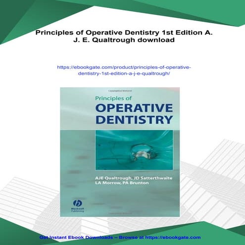 Introduction to operative dentistry | PPTX