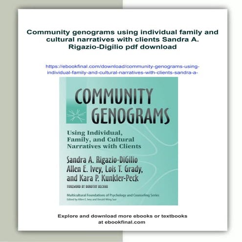 Community genograms using individual family and cultural narratives ...