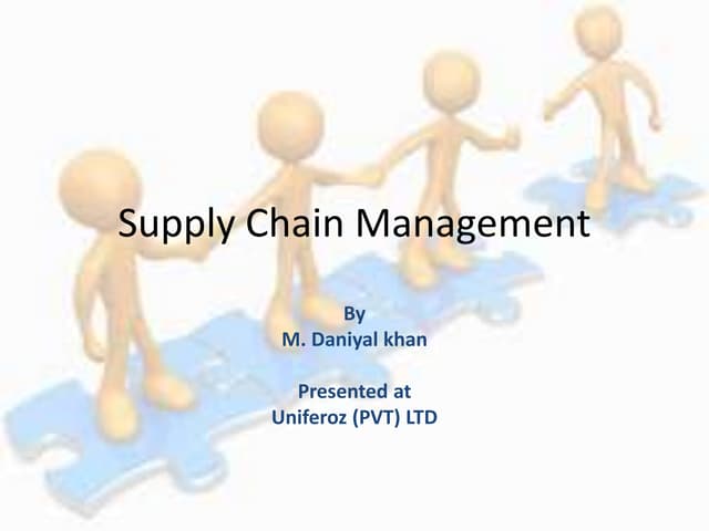 Optimization in supply chain | PPTX