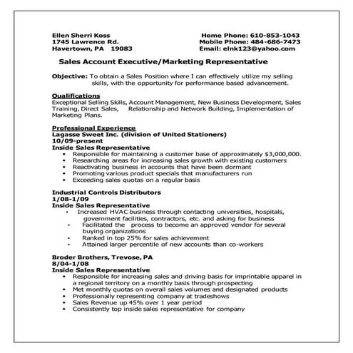 june resume-2 | DOCX | Sales | Business