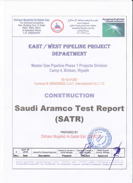 Saudi Aramco Engineering Procedures (SAEP) 5 | PDF
