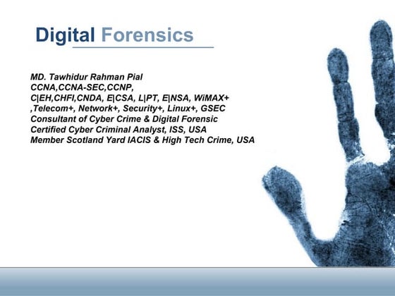 Forensics Analysis and Validation | PPT
