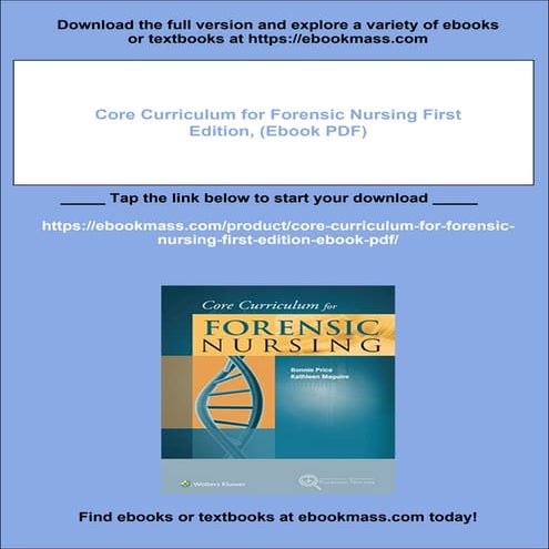 Core Curriculum for Forensic Nursing First Edition, (Ebook PDF) | PDF