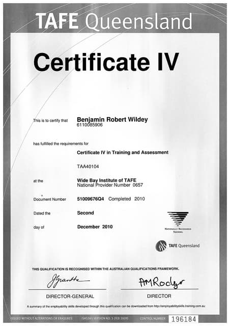 Cert 4 Disability services | PDF