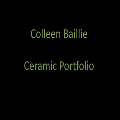 ceramic portfolio presentation | PPTX