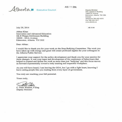 Letter of Commendation 2014 | PDF