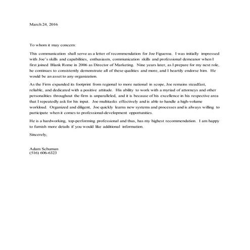 SLP Letter of Recommendation | PDF