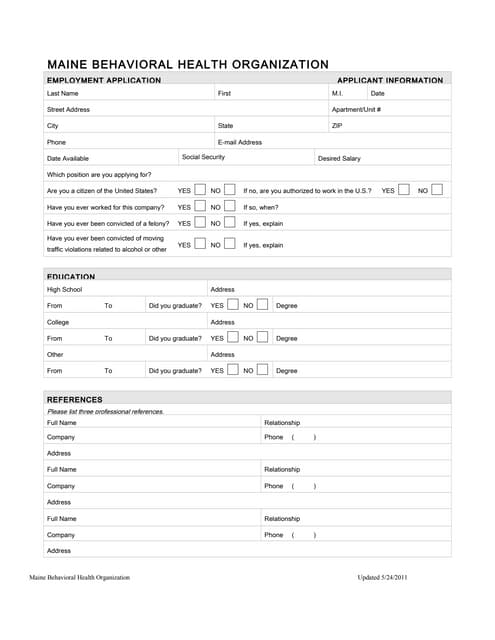 Sample employment-application-form-template | PDF