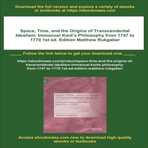 Space, Time, and the Origins of Transcendental Idealism: Immanuel Kant ...