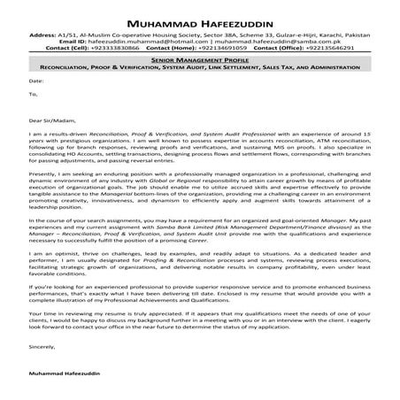 Mr Muhammad Hafeez Uddin Cover Letter Final Pdf 