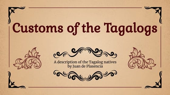 Customs of the Tagalog | PPT | Marriage and Civil Unions | Family and ...