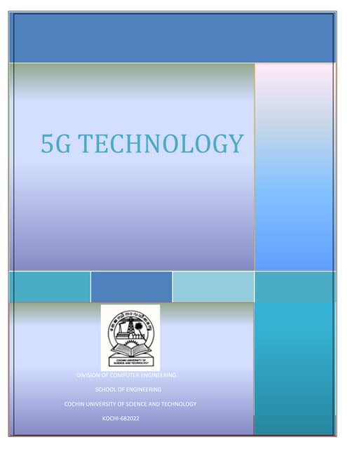 5G TECHNOLOGY project report | PDF | Internet | Computing