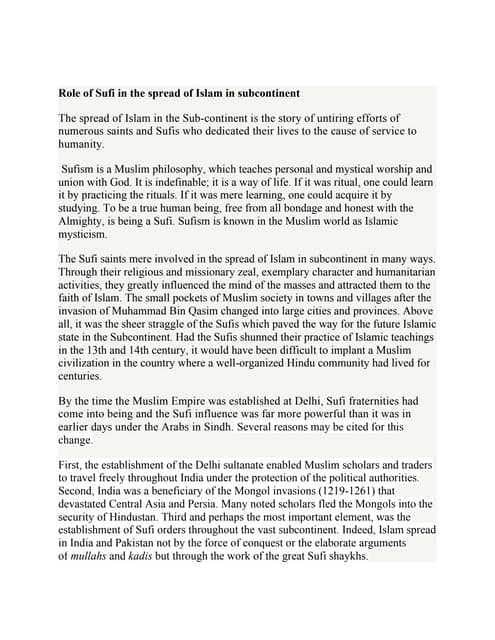 Saints of sufism | PPT