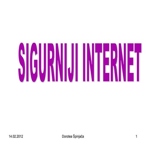 648 Sigurniji internet | PPT