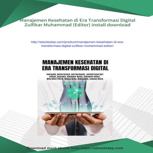 Manajemen Kesehatan di Era Transformasi Digital Zulfikar Muhammad (Editor) | PDF