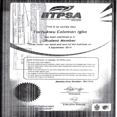 IITPSA STUDENT MEMBERSHIP CERT.PDF