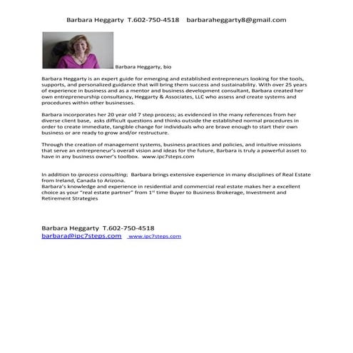 Barbara Heggarty Bio | PDF
