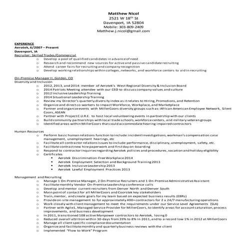 Matthew Nicol - Resume 9.28.14