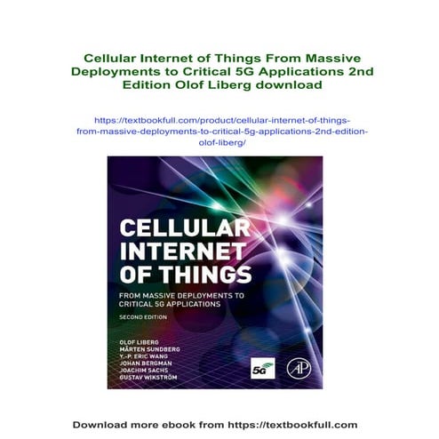 Cellular Internet of Things From Massive Deployments to Critical 5G ...