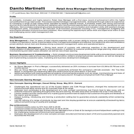 Danilo Martinelli CV | DOC | Business Administration | Business