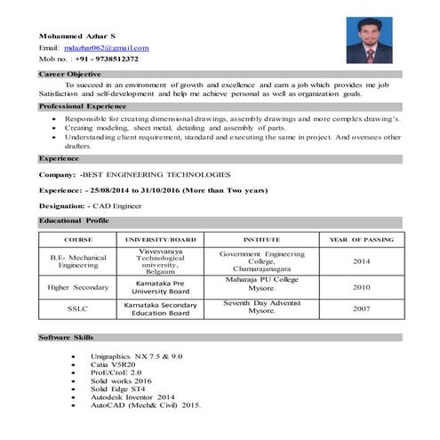Manoj resume | RTF